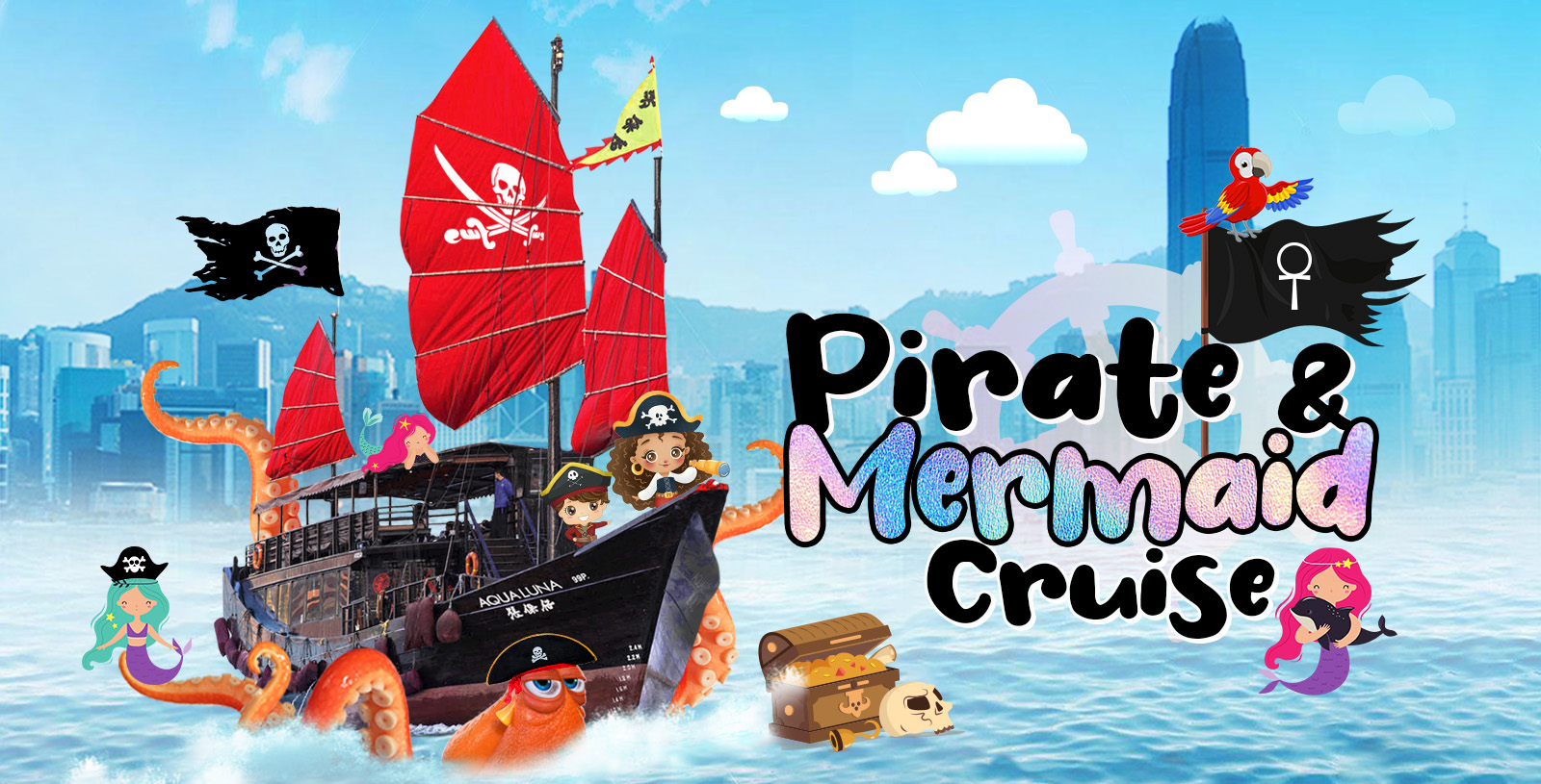 Pirate & Mermaid Cruise 海盜&美人魚探險之旅 | aqualuna Hong Kong
